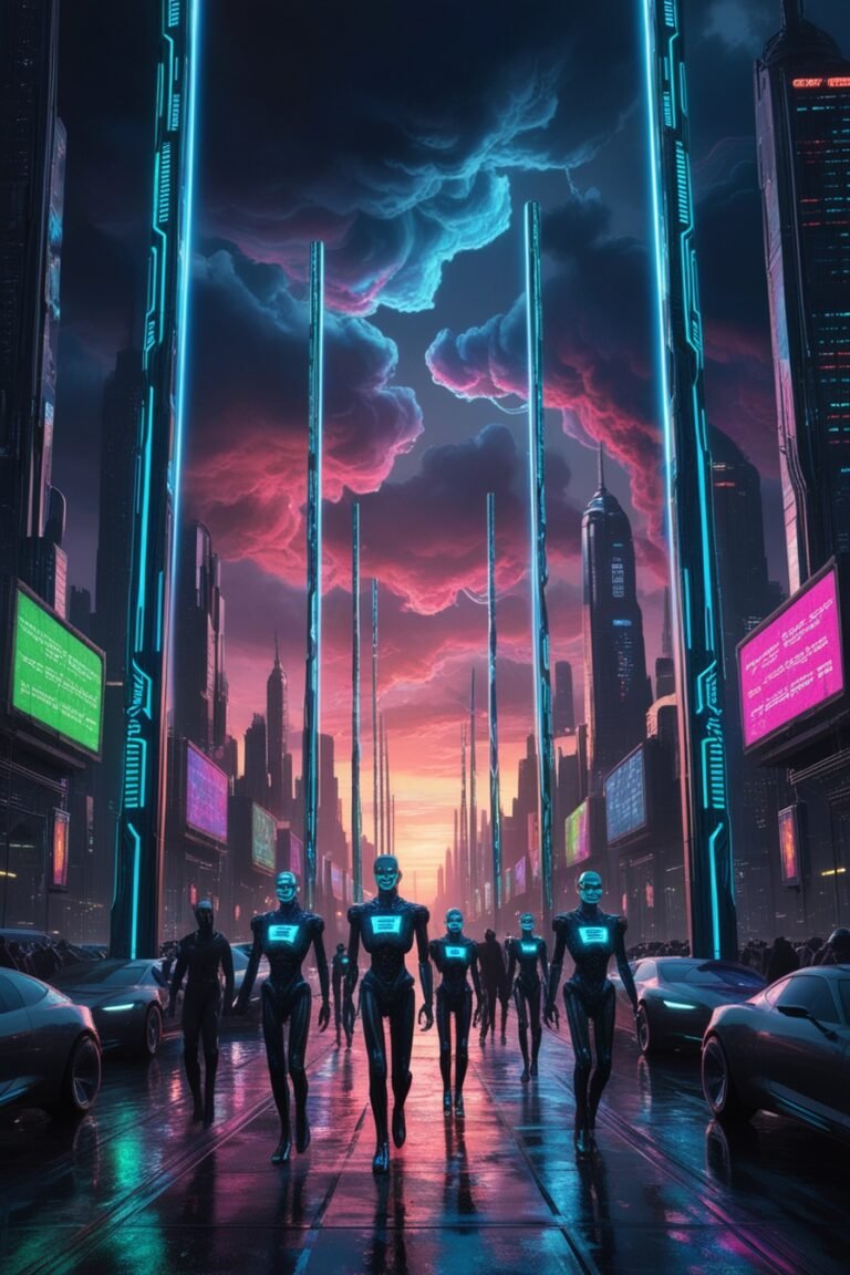 futuristic metropolis set amidst a lush - Future Imaginations