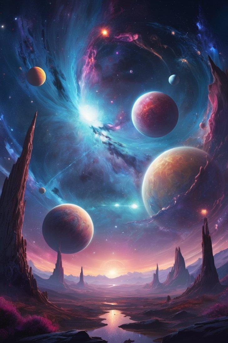 Exploring the Cosmic Beauty of Outer Space Artwork - Future Imaginations