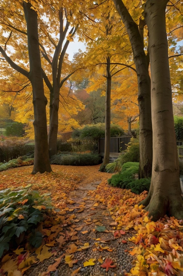 The Enchanting Beauty of an Autumn Garden: A Slice of Golden Heaven ...