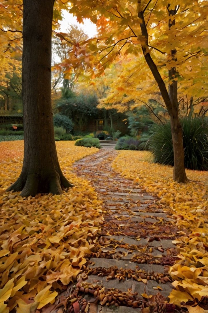 The Enchanting Beauty of an Autumn Garden: A Slice of Golden Heaven ...