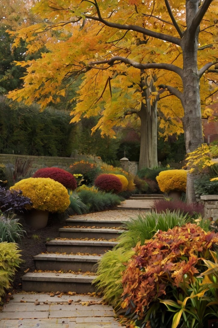 The Enchanting Beauty of an Autumn Garden: A Slice of Golden Heaven ...
