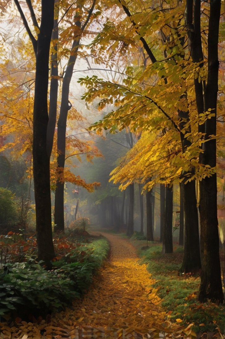 The Enchanting Beauty of an Autumn Garden: A Slice of Golden Heaven ...