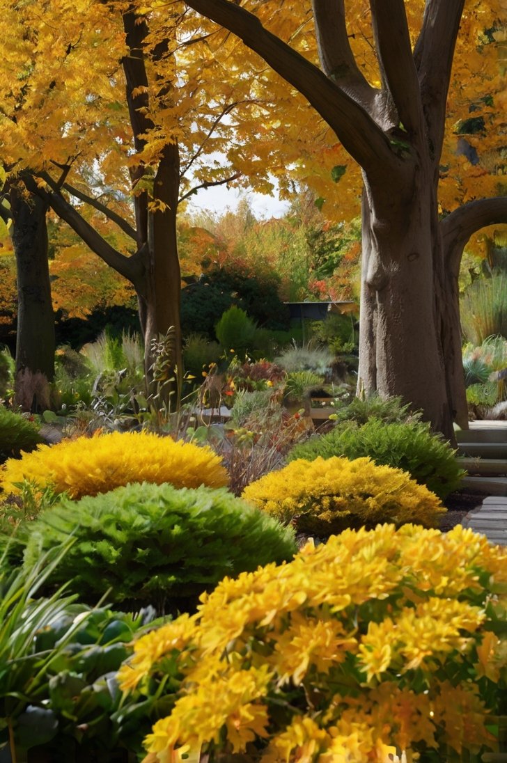 The Enchanting Beauty of an Autumn Garden: A Slice of Golden Heaven ...