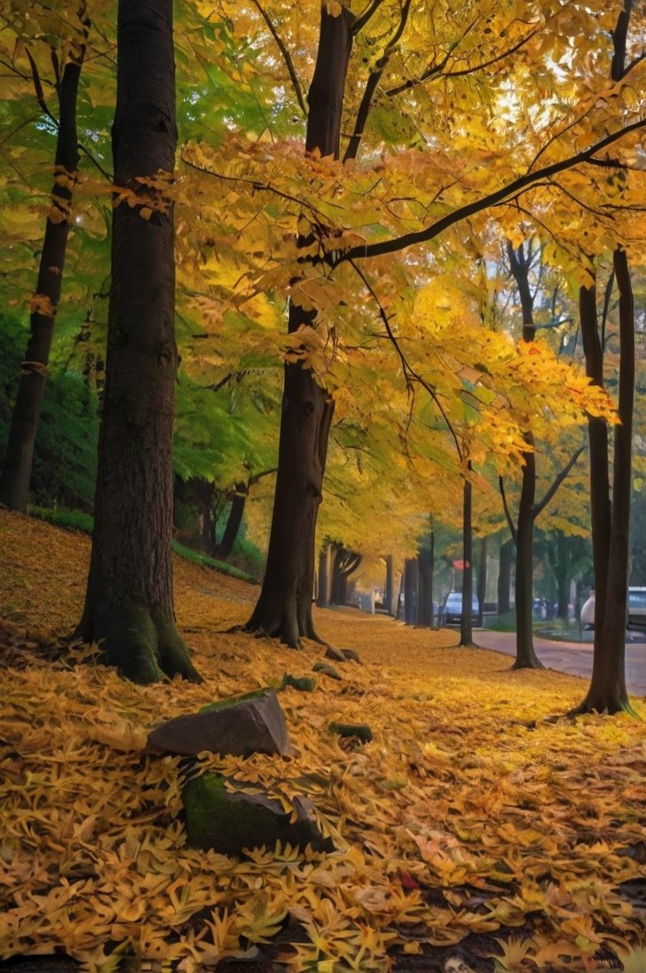 The Enchanting Beauty of an Autumn Garden: A Slice of Golden Heaven ...