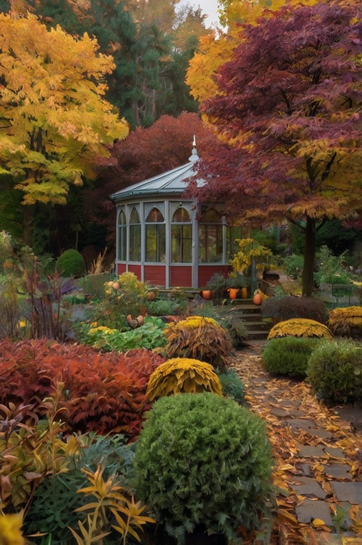 The Enchanting Beauty of an Autumn Garden: A Slice of Golden Heaven ...