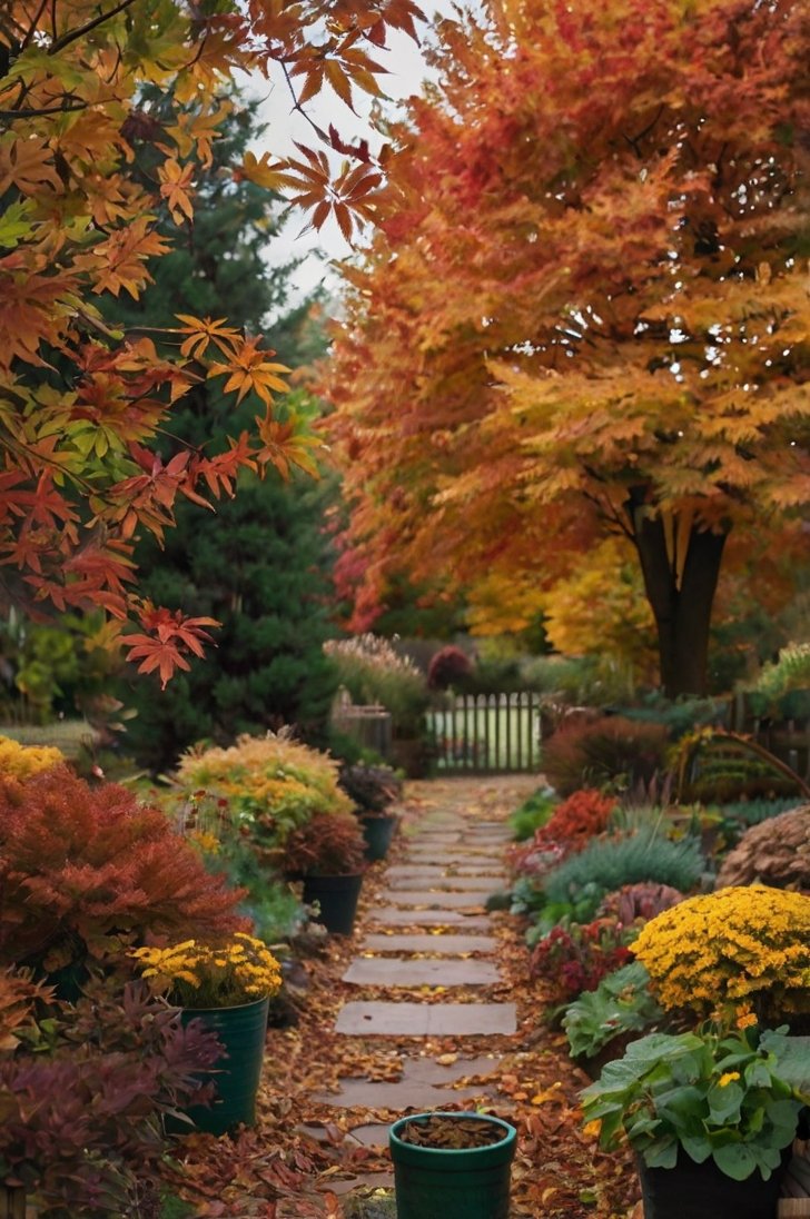 The Enchanting Beauty of an Autumn Garden: A Slice of Golden Heaven ...