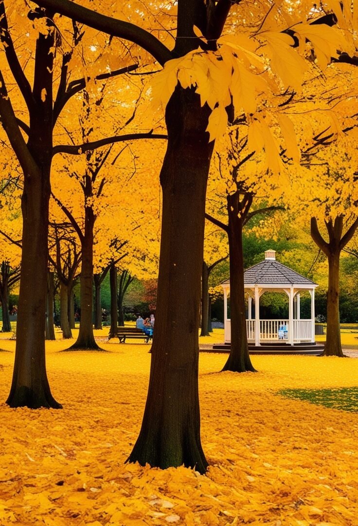 The Enchanting Beauty of an Autumn Garden: A Slice of Golden Heaven ...