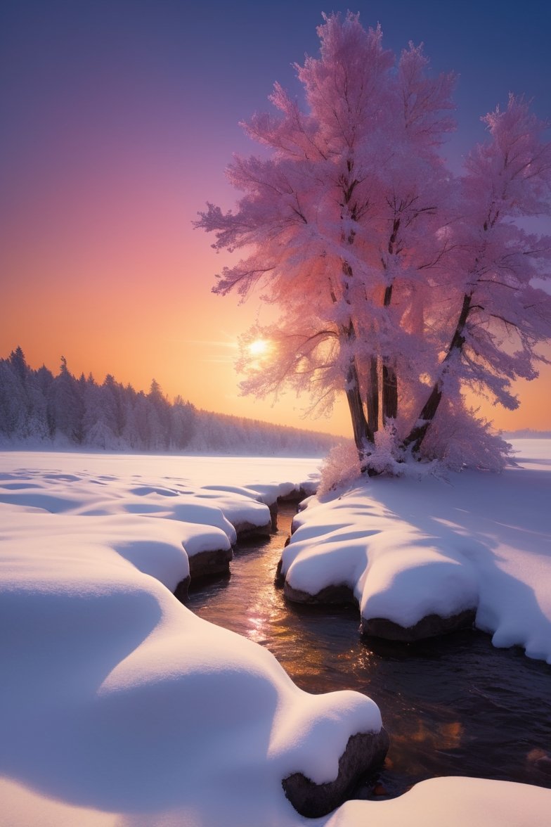 Capturing the Serenity of a Winter Sunset: A Visual Journey - Future ...