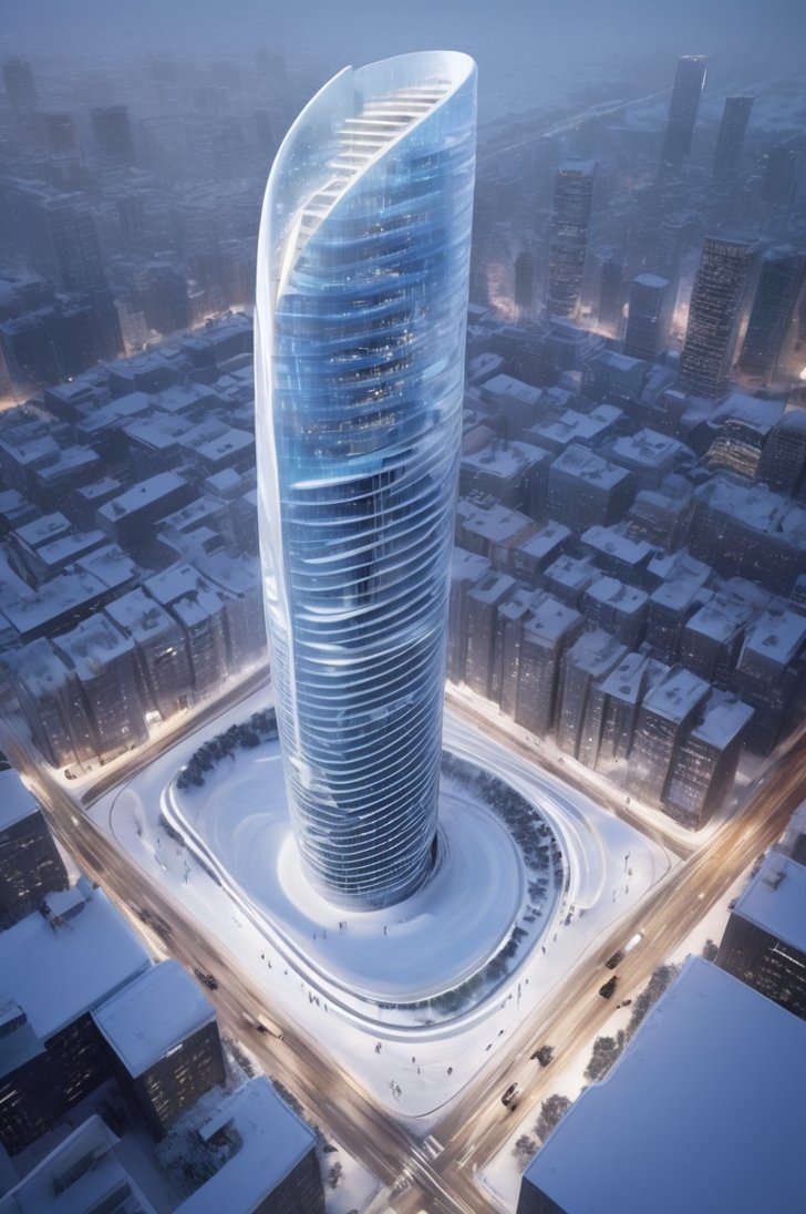 Envisioning the Future: A Digital Rendering of a Futuristic Snow ...