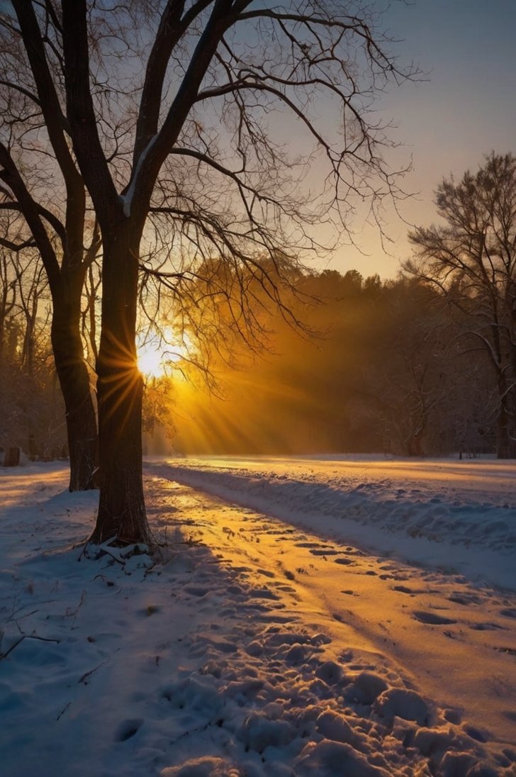 Capturing the Serenity of a Winter Sunset: A Visual Journey - Future ...