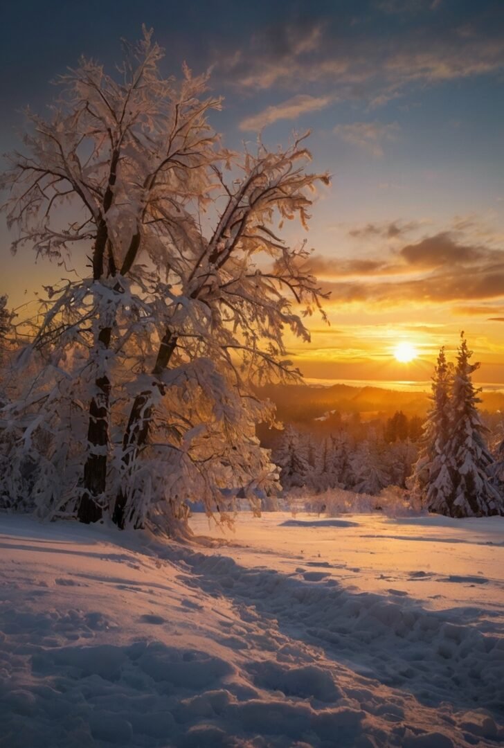 Capturing the Serenity of a Winter Sunset: A Visual Journey - Future ...