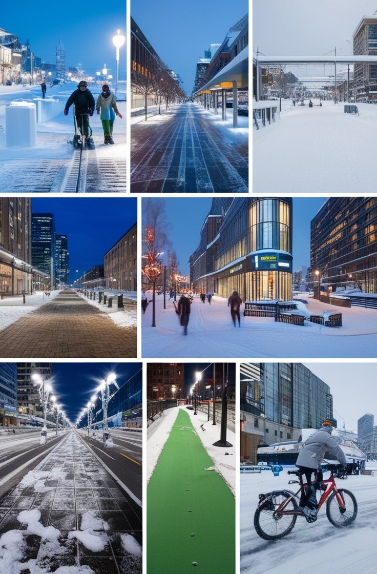 A Glimpse into a Futuristic Snow-Capped City part 2 - Future Imaginations