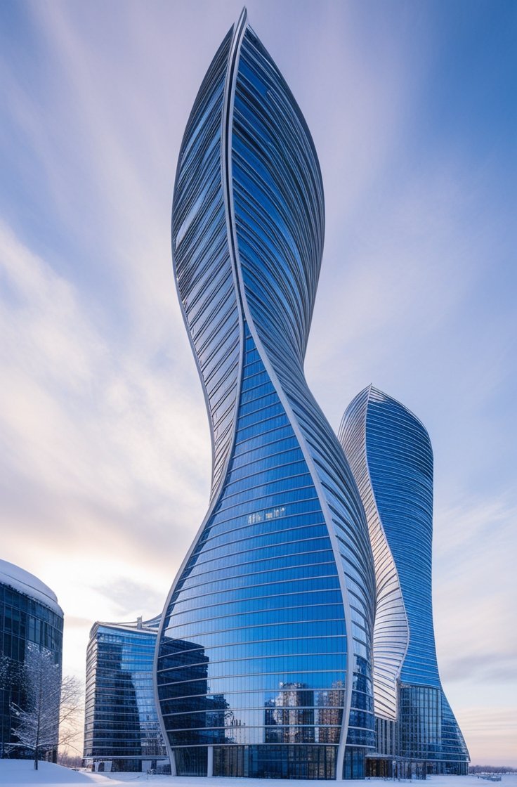 The Enchantment of Winter: A Skyscraper’s Grace Amidst Snow - Future ...