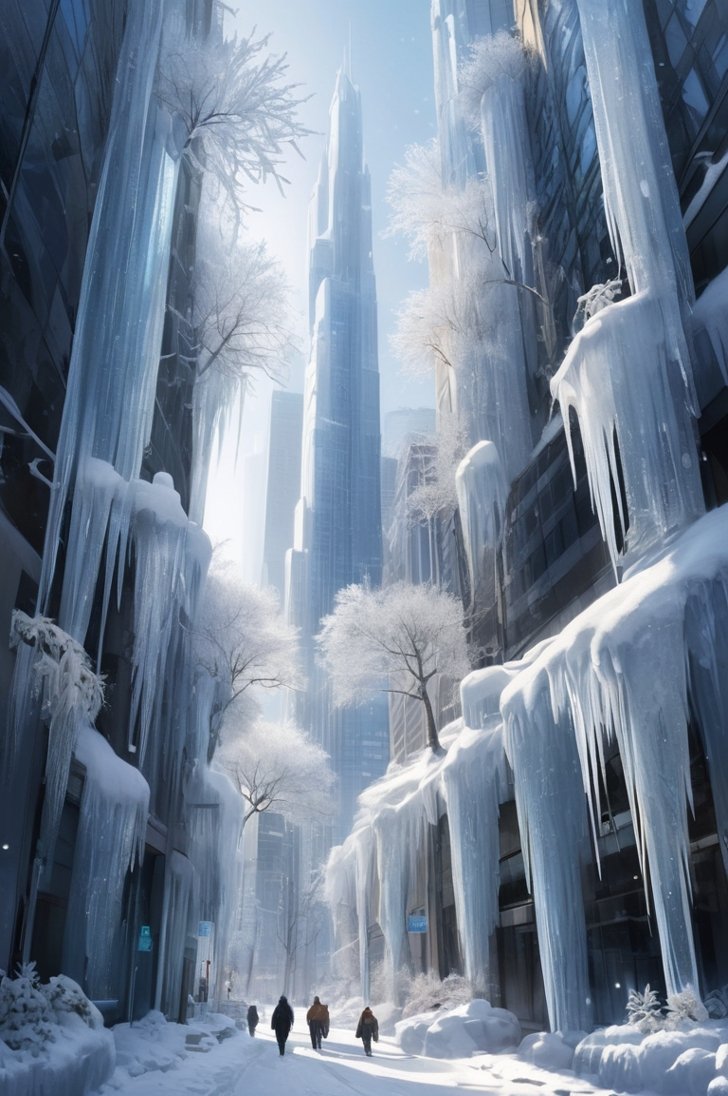 The Enchantment of Winter: A Skyscraper’s Grace Amidst Snow - Future ...
