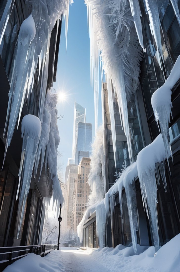 The Enchantment of Winter: A Skyscraper’s Grace Amidst Snow - Future ...