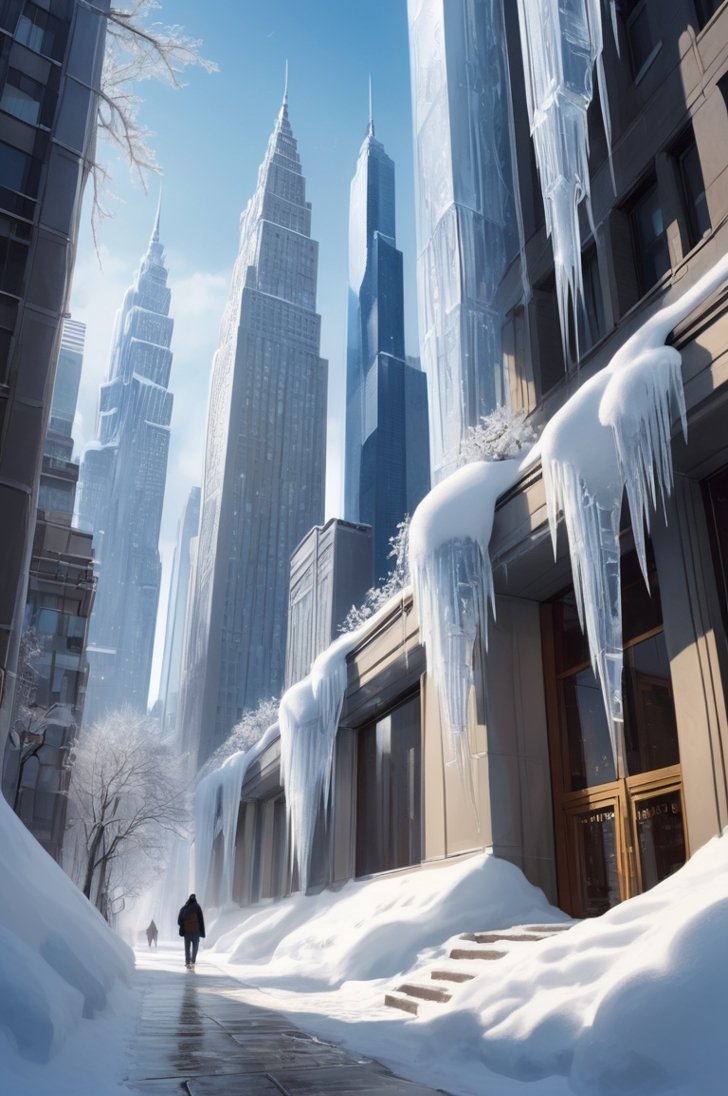 The Enchantment of Winter: A Skyscraper’s Grace Amidst Snow - Future ...