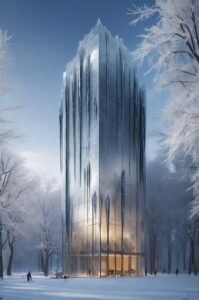 The Enchantment of Winter: A Skyscraper’s Grace Amidst Snow - Future ...