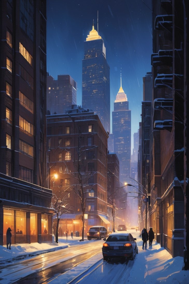 The Enchantment of Winter: A Skyscraper’s Grace Amidst Snow - Future ...