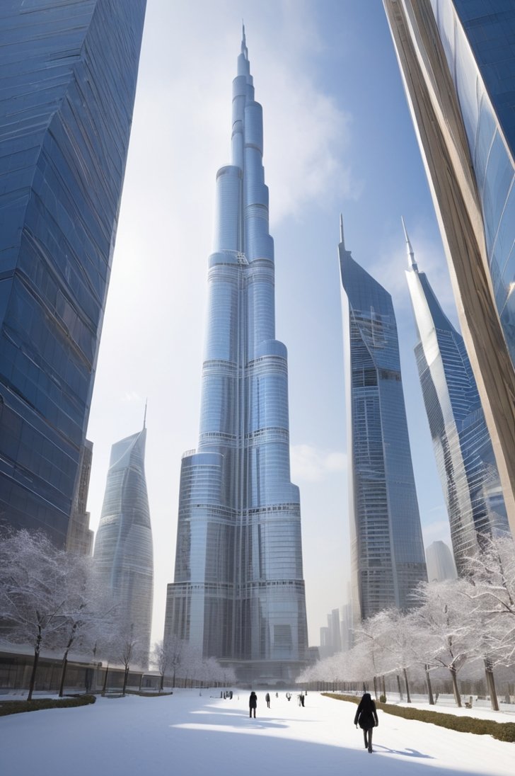 The Enchantment of Winter: A Skyscraper’s Grace Amidst Snow - Future ...