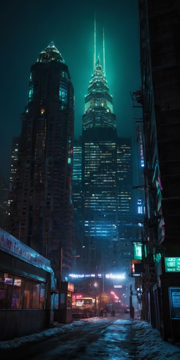 The Enchantment of Winter: A Skyscraper’s Grace Amidst Snow - Future ...