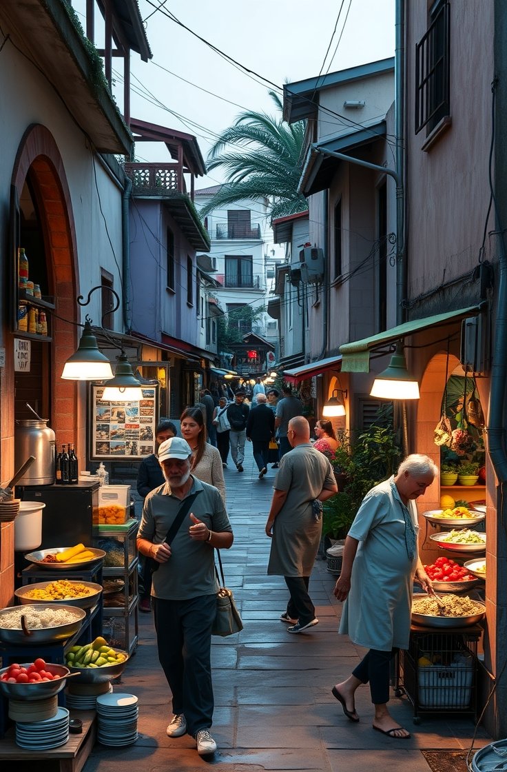 An Evening Walk Through the Heart of a Densely Packed Residential ...